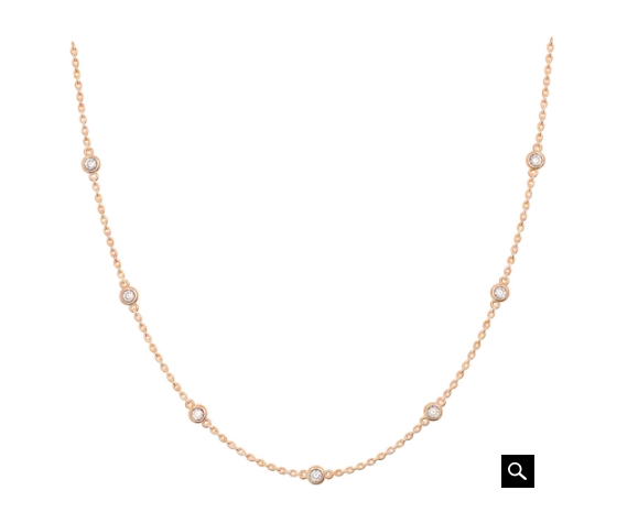 Lab Grown Diamond Station Necklace